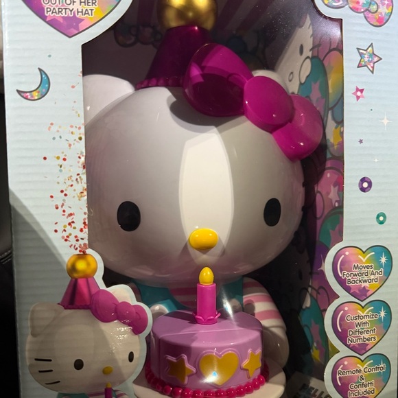 Hello Kitty | Party Supplies | Hello Kitty Pop Confetti Party Hat Pink ...